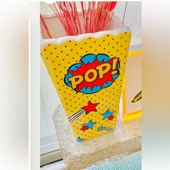 Source Unknown | Accents | Pop Popcorn Vase Ceramic | Poshmark